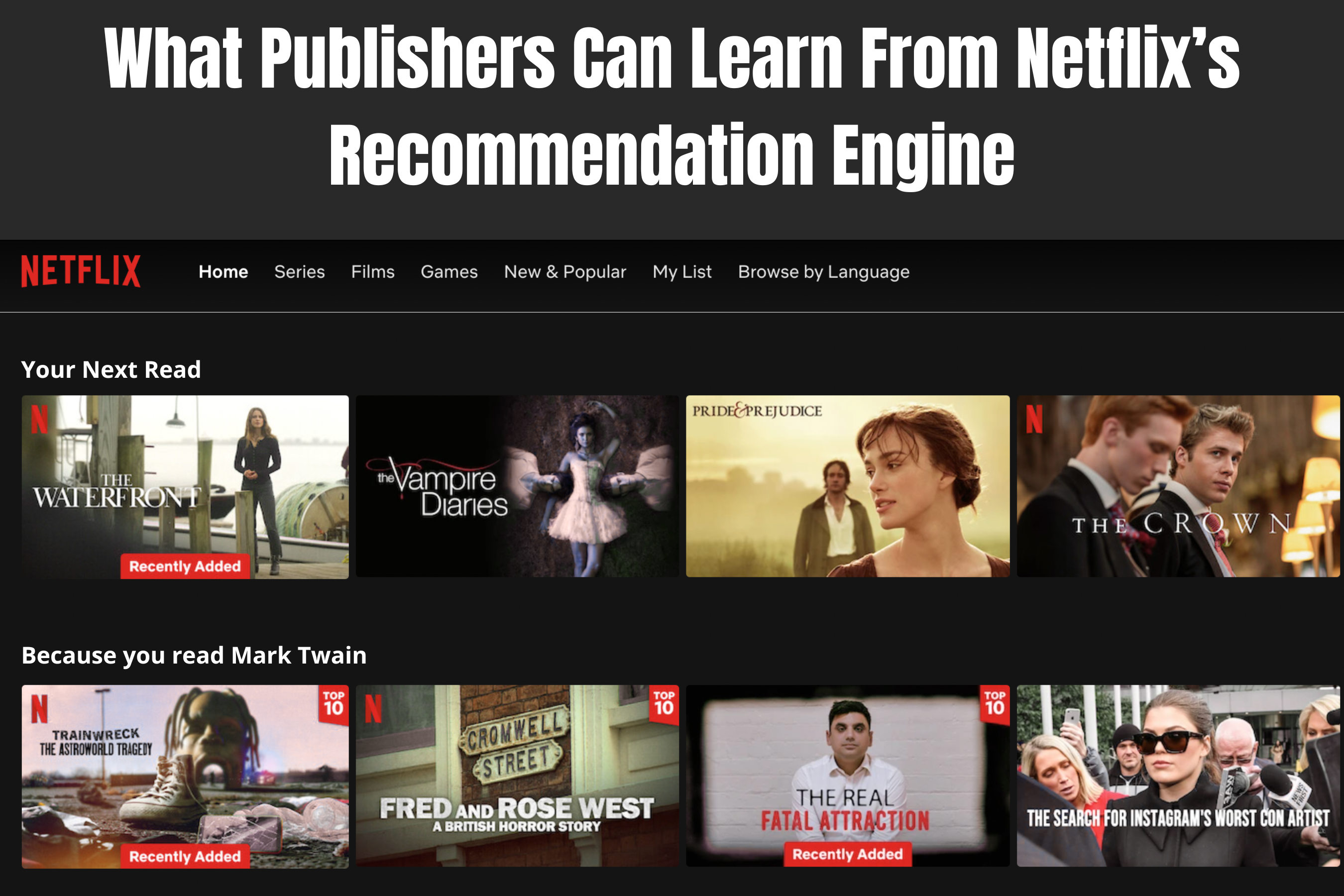 What Publishers Can Learn From Netflix’s Recommendation Engine